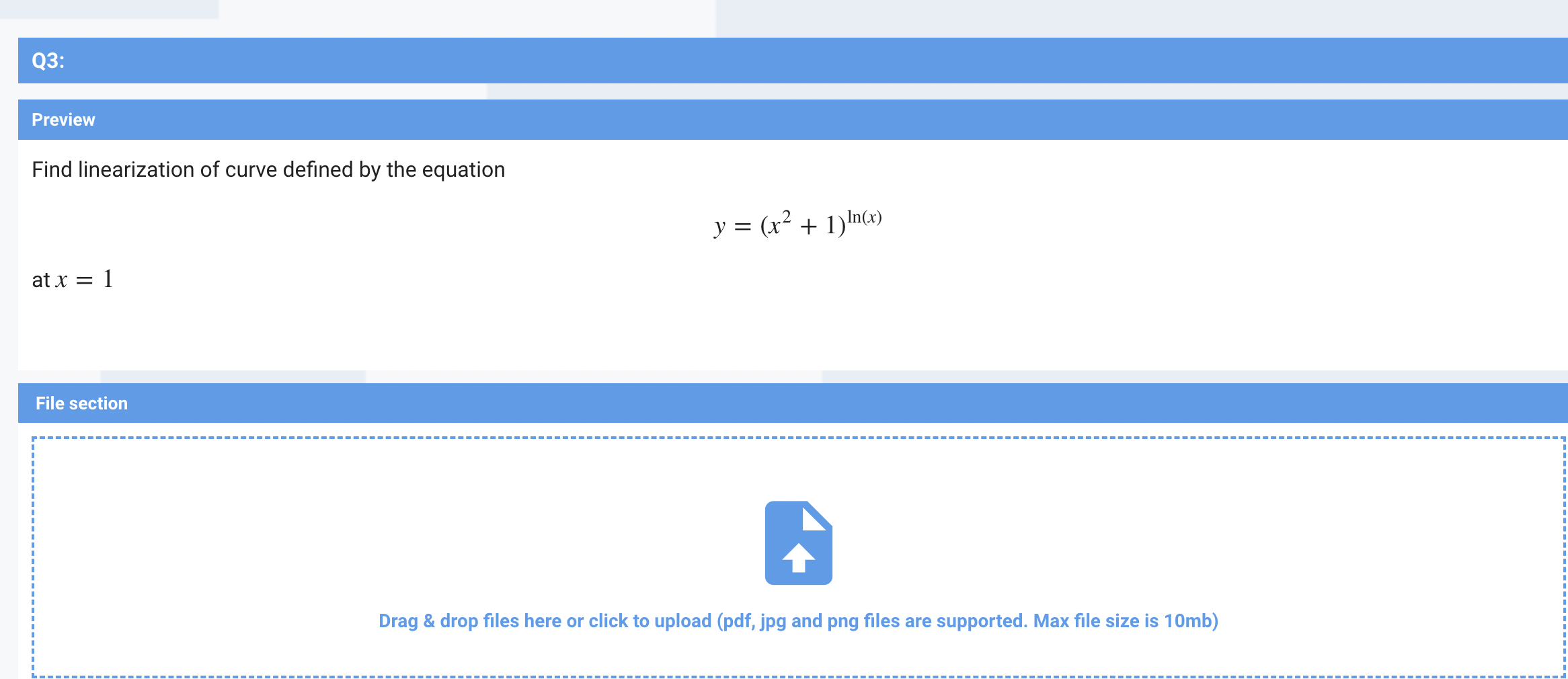 Solved Q3: Preview Find linearization of curve defined by | Chegg.com