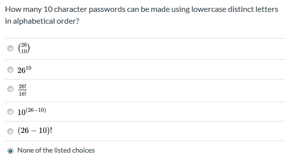 Solved How many 10 character passwords can be made using | Chegg.com