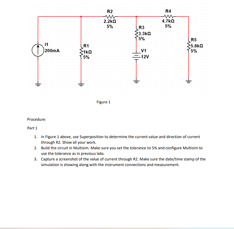 Solved Procedure: Part 1 1. In Figure 1 above, use | Chegg.com Solved Procedure: Part 1 1. In Figure 1 above, use | Chegg.com