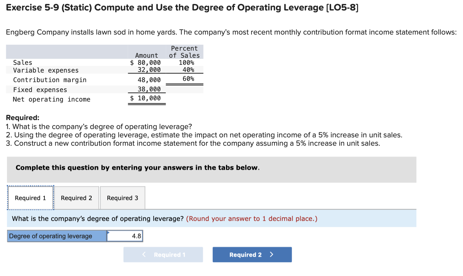 Solved Exercise 5-9 (Static) Compute and Use the Degree of | Chegg.com