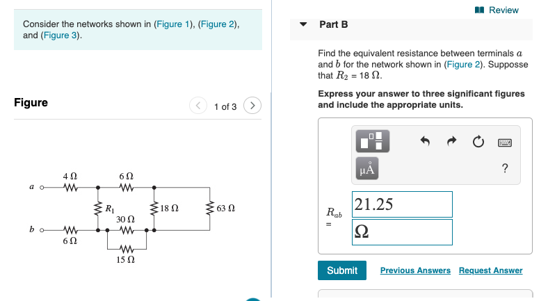 Solved 1 Review Part B Consider the networks shown in | Chegg.com