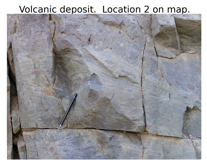 Solved Identify the volcanic deposit names and explain why | Chegg.com