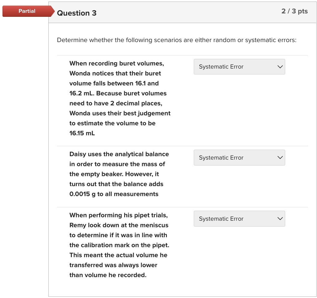 Solved Determine whether the following scenarios are either | Chegg.com