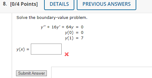 Solved Solve the boundary-value problem. | Chegg.com