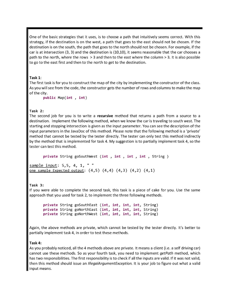 Problem Description: A city is laid out as a | Chegg.com