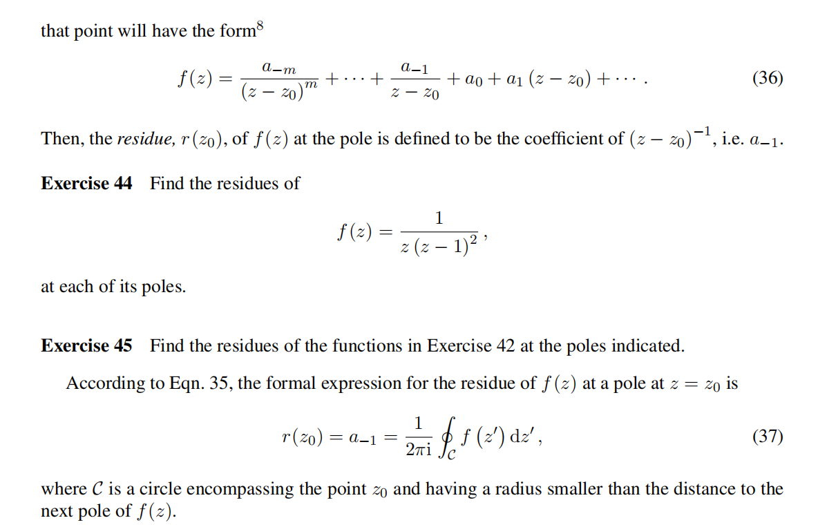 Solved 4. Residue and Contour Integration We are now able to | Chegg.com