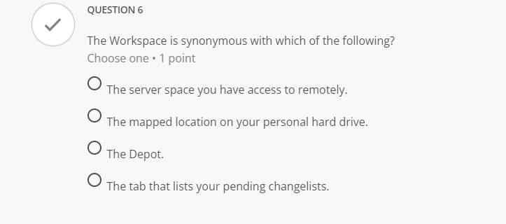 Solved QUESTION 6 The Workspace is synonymous with which of | Chegg.com