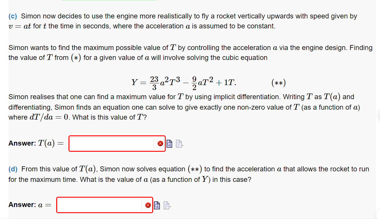 Solved (c) ﻿Simon now decides to use the engine more | Chegg.com