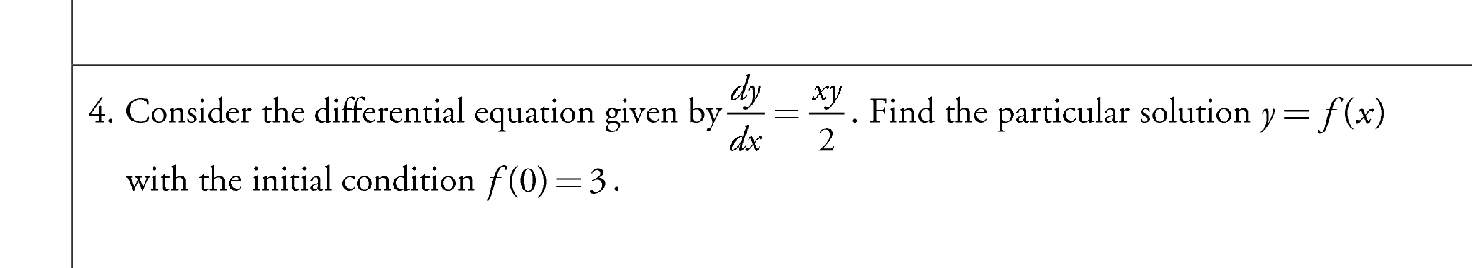 Solved Consider the differential equation given by dxdy=2xy. | Chegg.com