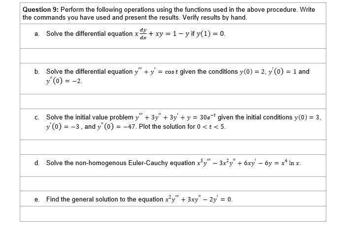 Solved Instructions Provide Your Answers To Each Of