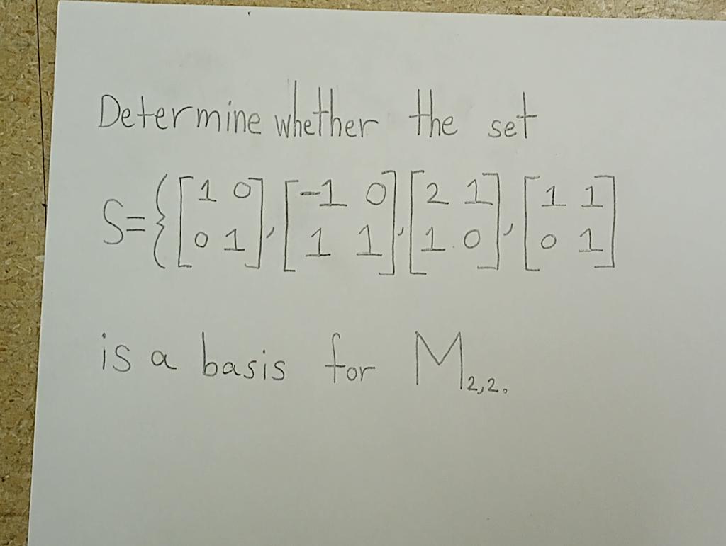Solved Determine whether the set | Chegg.com