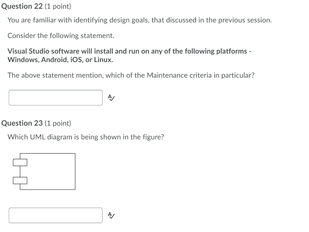 Solved Question 22 (1 point) You are familiar with | Chegg.com