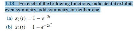 Solved 1.18 For each of the following functions, indicate if | Chegg.com