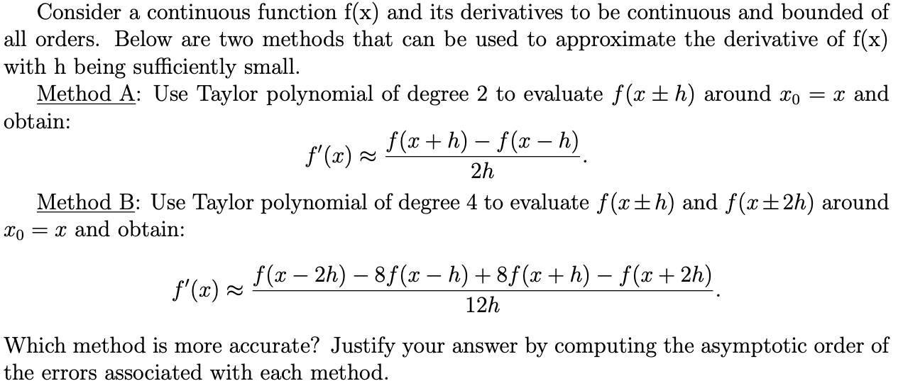 Solved Consider a continuous function f(x) and its | Chegg.com