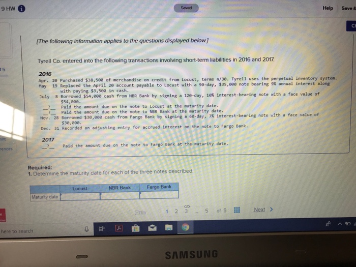 Solved Savod Help Save & CH The following information | Chegg.com