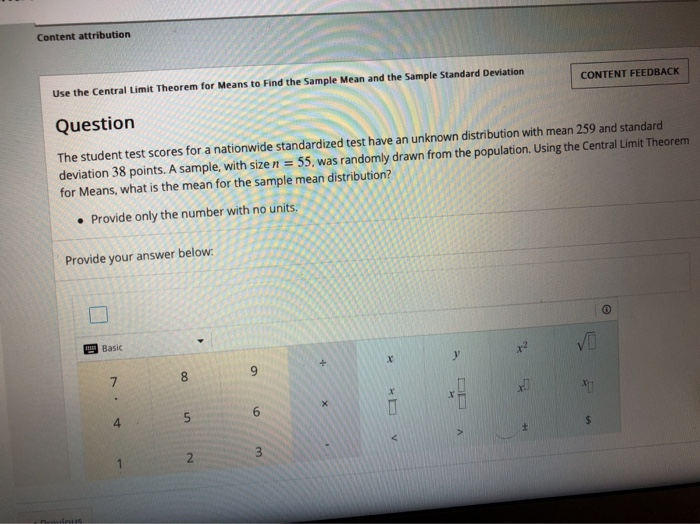 Solved Content attribution Use the Central Limit Theorem for | Chegg.com