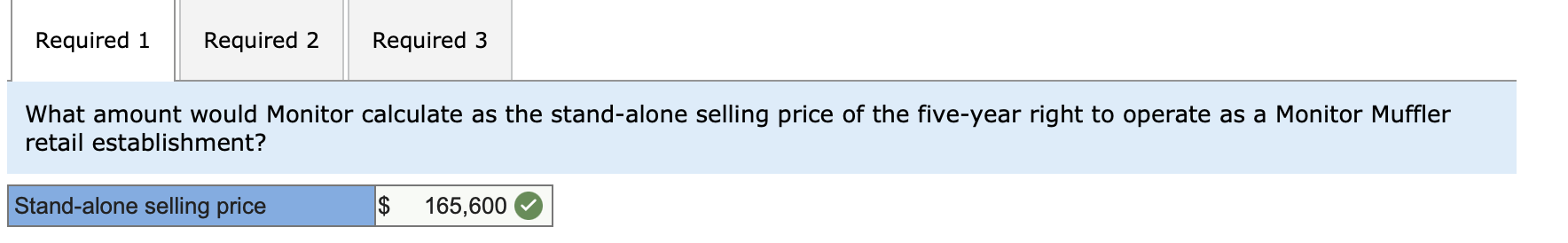 Solved Monitor Muffler sells franchise arrangements | Chegg.com