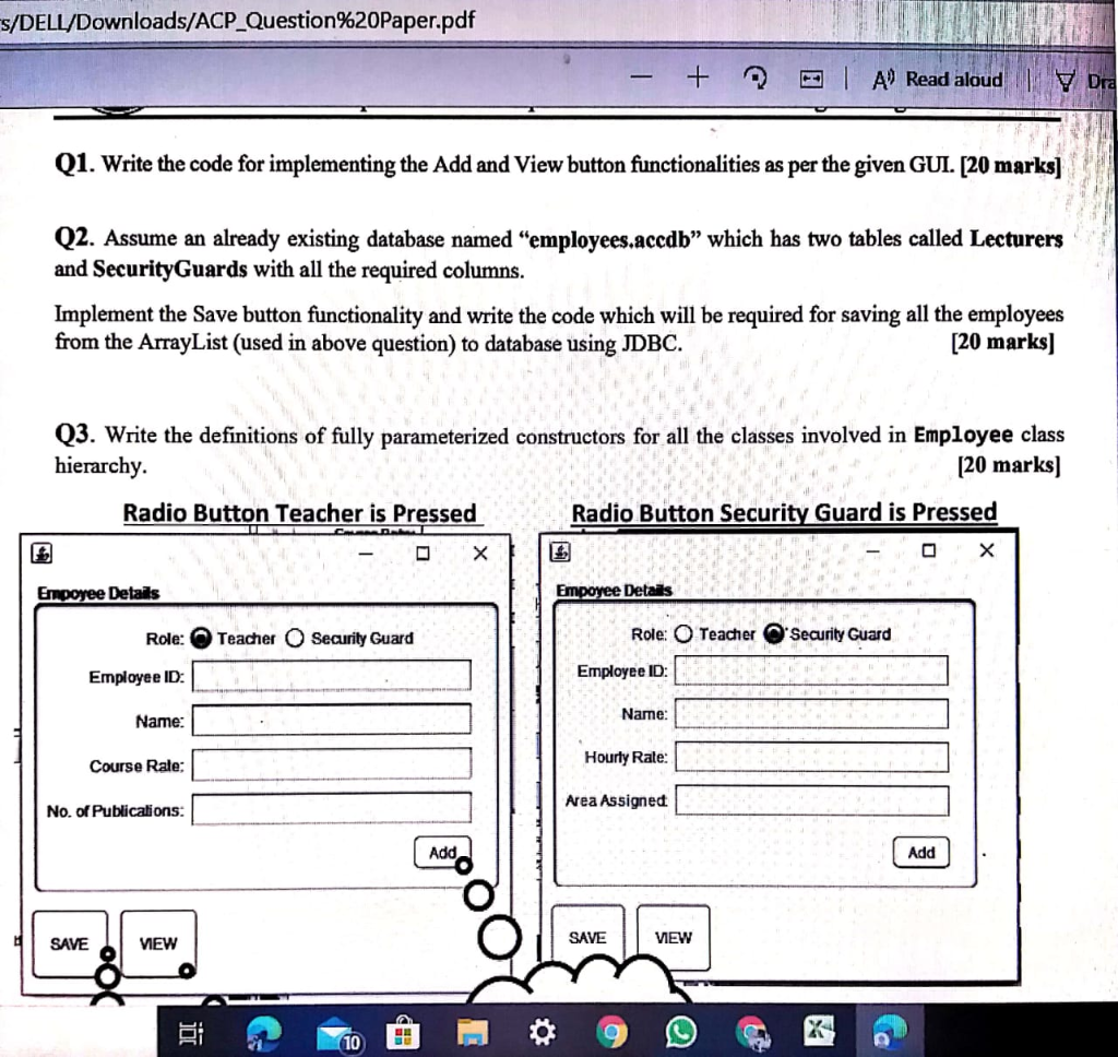 frame class constructor in java