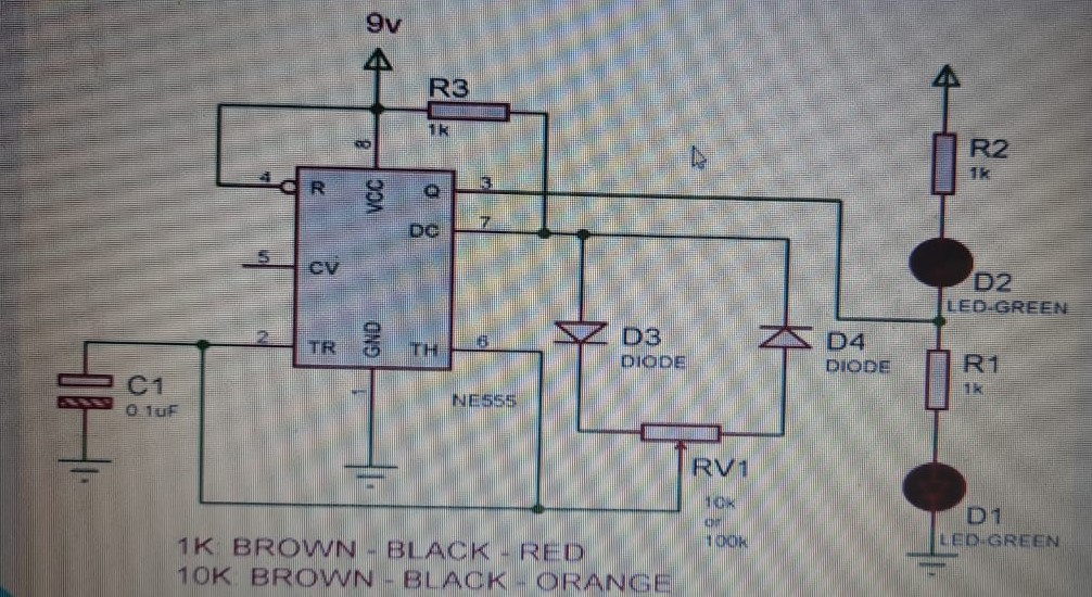 Solved I want this Timer 555 circuit to run on Proteus (Send | Chegg.com