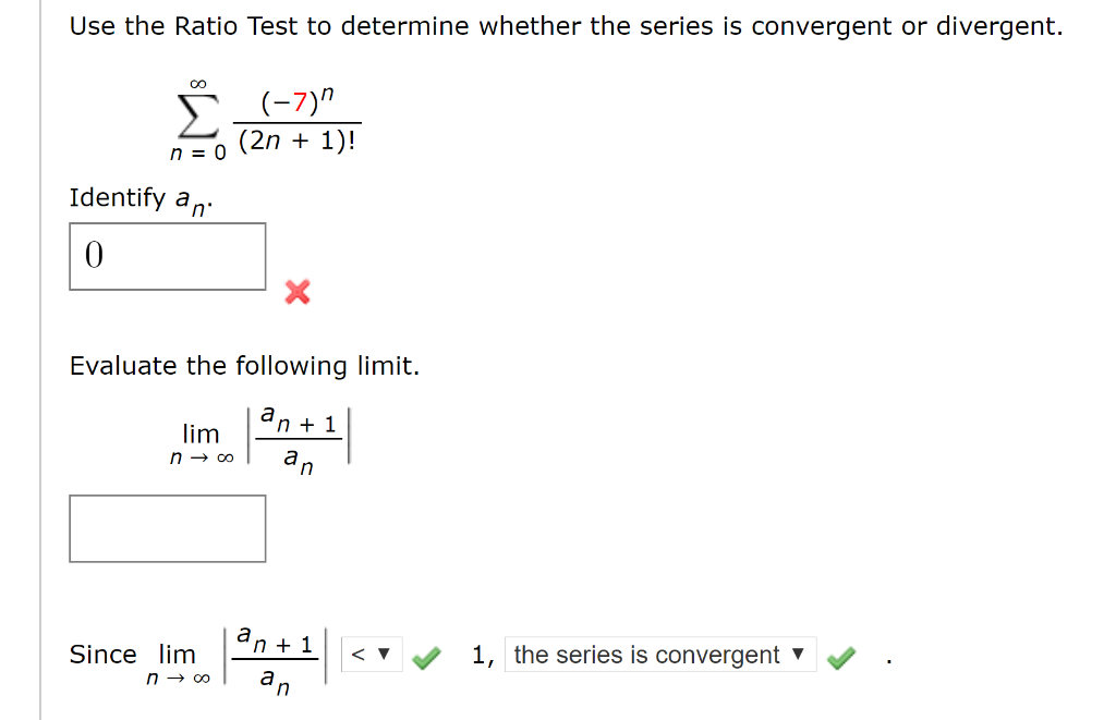 Solved Use the Ratio Test to determine whether the series is | Chegg.com
