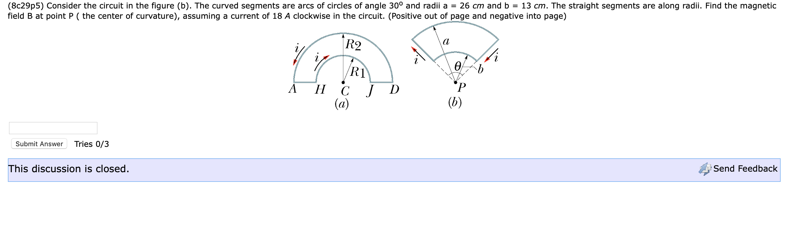Solved (8c29p5) Consider the circuit in the figure (b). The | Chegg.com