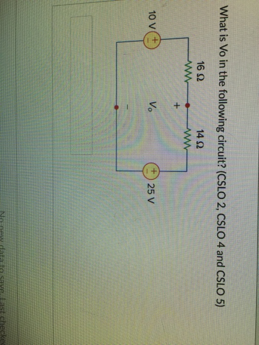 Solved What is Vo in the following circuit? (CSLO 2, CSLO 4 | Chegg.com