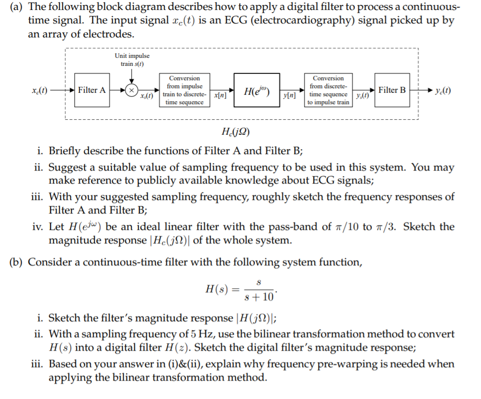 (a) The following block diagram describes how to | Chegg.com