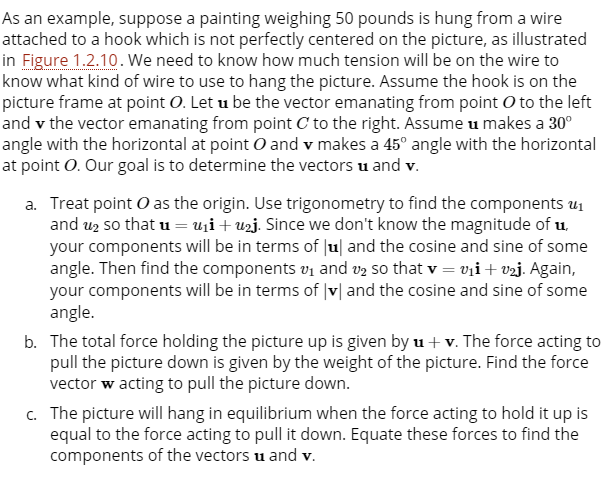 Solved As an example, suppose a painting weighing 50 pounds | Chegg.com