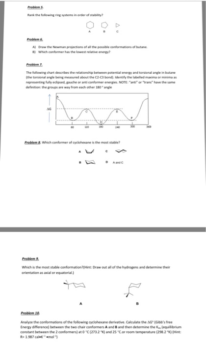 Solved Rank the following ring system in order of stability? | Chegg.com