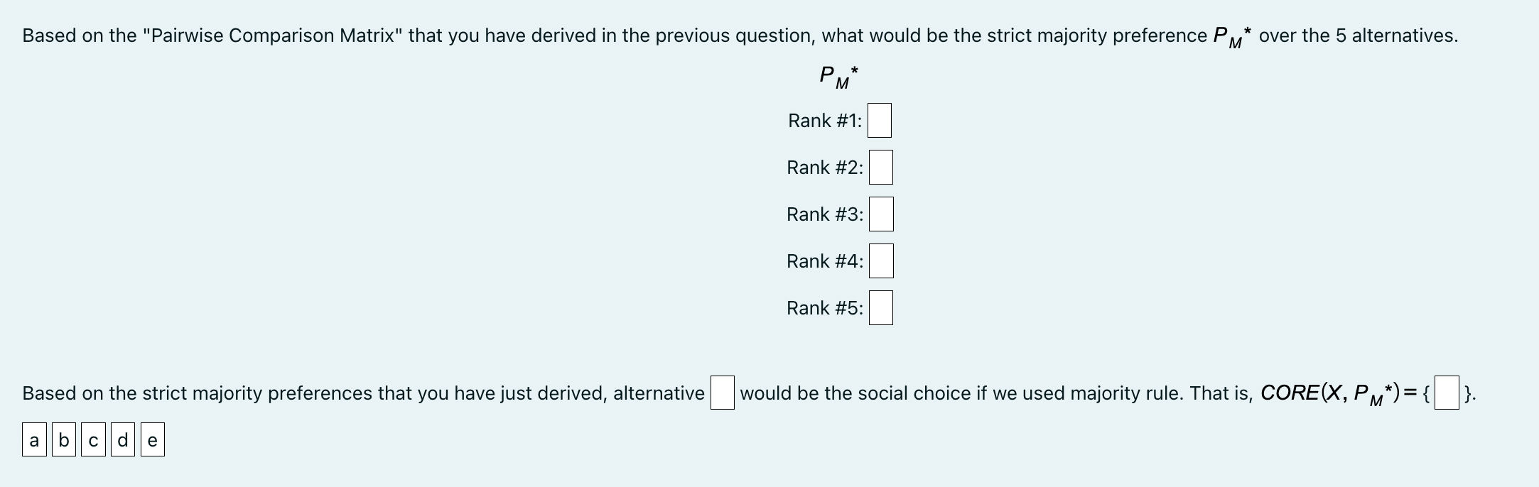 We will use the following example for all remaining | Chegg.com