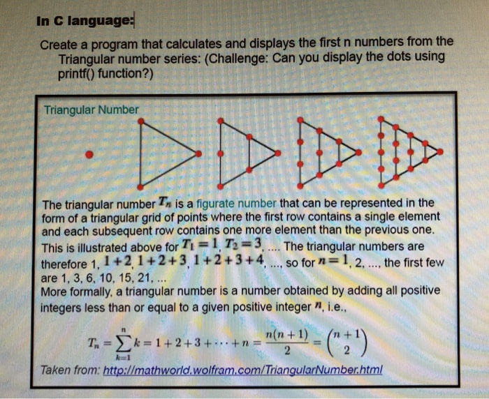 Solved In C Language Create A Program That Calculates And