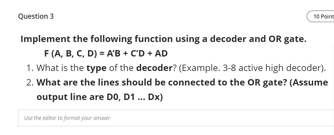 Solved Question 3 10 Point Implement the following function | Chegg.com