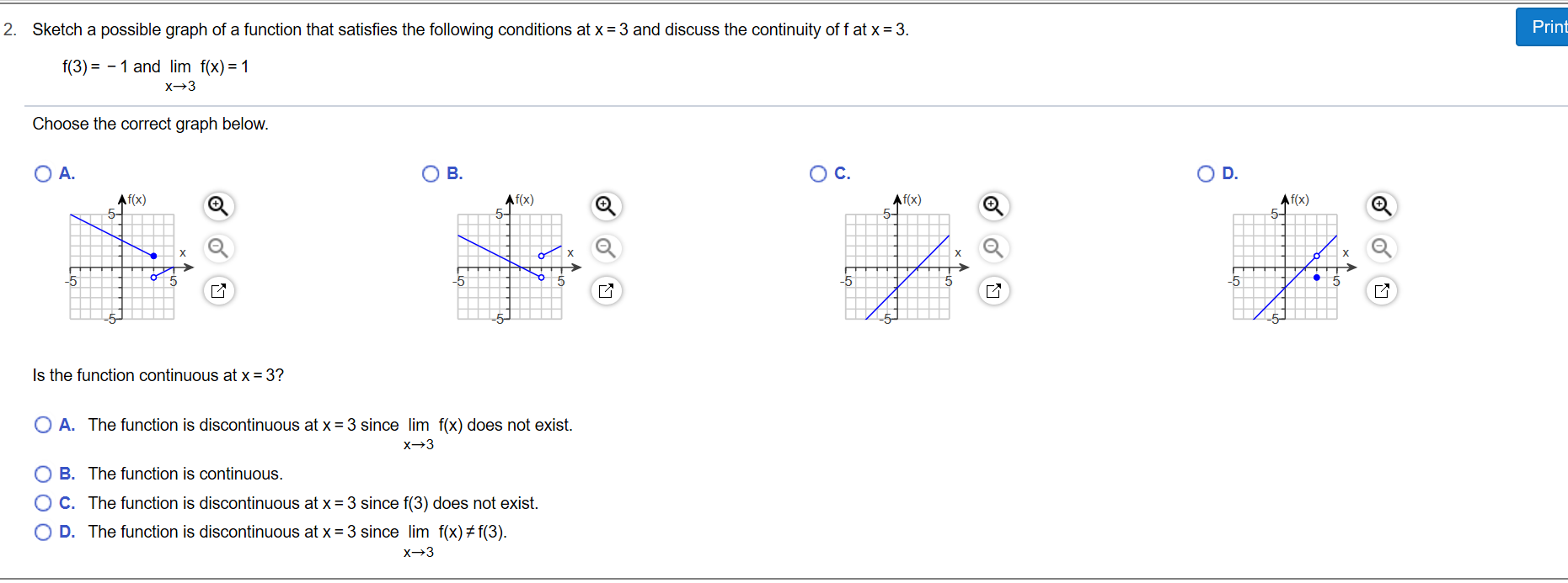 Solved 2. Sketch a possible graph of a function that | Chegg.com