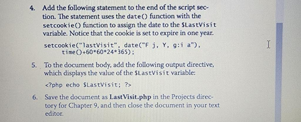 Solved In this project, you will create a cookies program | Chegg.com