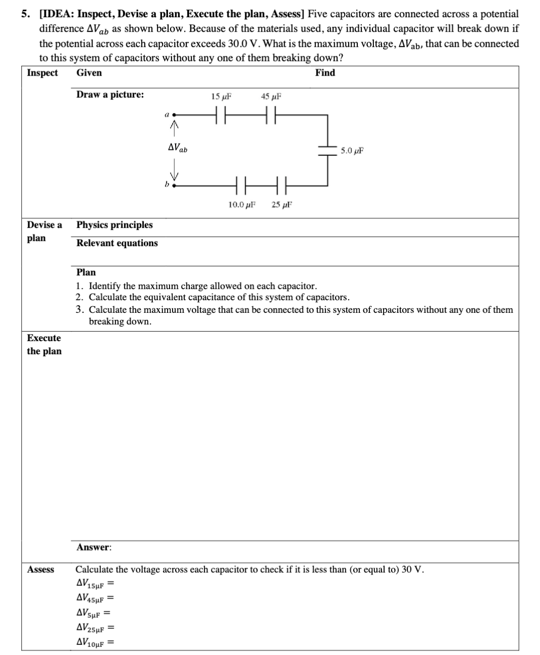 Solved 5. [IDEA: Inspect, Devise a plan, Execute the plan, | Chegg.com