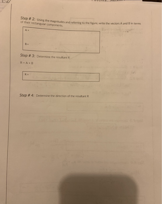 Solved 2-D Problem I. Using rectangular components, | Chegg.com