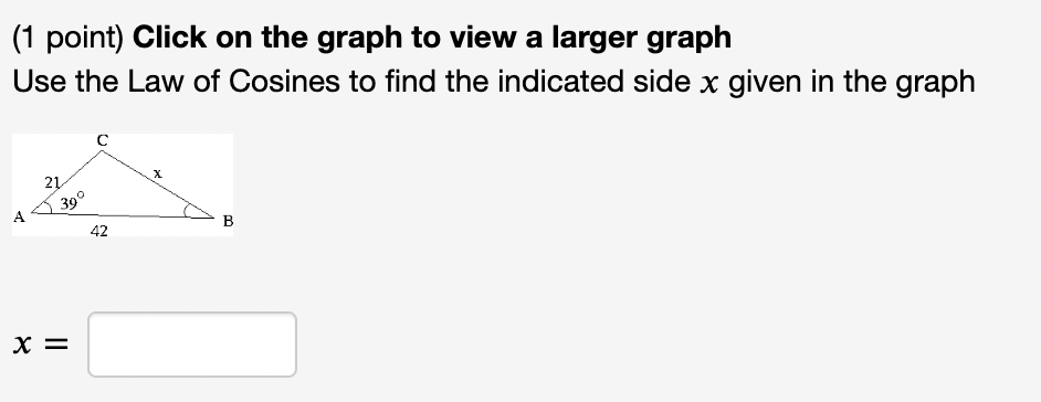 Solved (1 point) Click on the graph to view a larger graph | Chegg.com