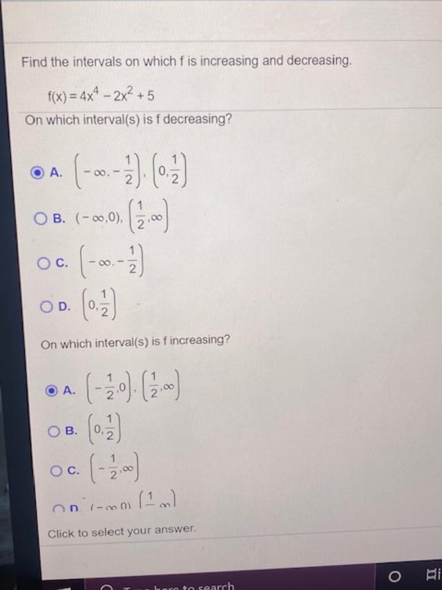 Solved Find the intervals on which fis increasing and | Chegg.com
