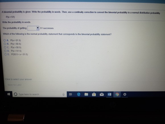 Solved A binomial probability is given Write the probability | Chegg.com