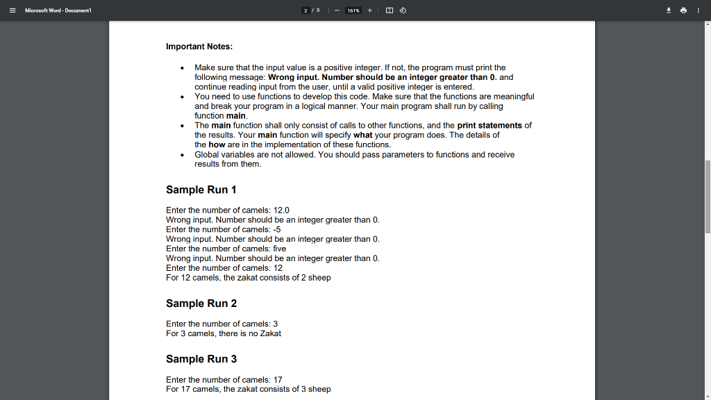 Solved Microsoft Word - Document1 1/3 - 2100 + Write a | Chegg.com