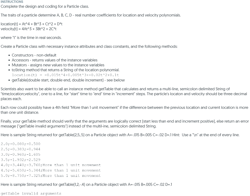Solved INSTRUCTIONS Complete the design and coding for a | Chegg.com