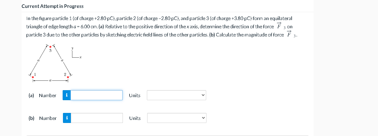 Solved Current Attempt in Progress In the figure particle 1 | Chegg.com