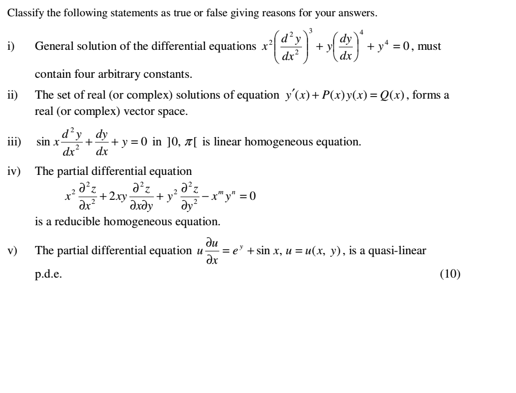Solved Classify the following statements as true or false | Chegg.com