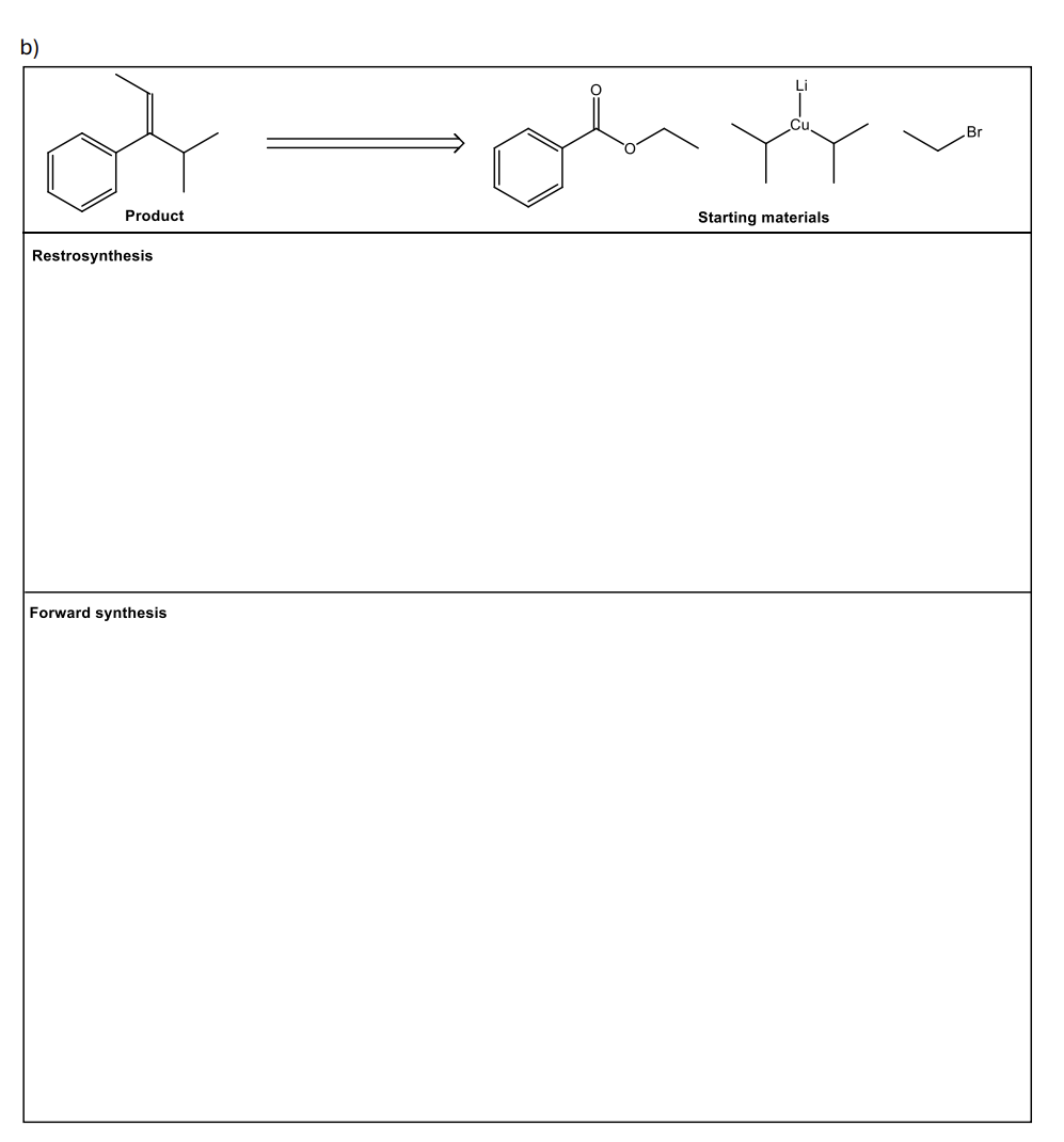 Solved PLEASE DRAW: Synthesis and Retrosynthesis. | Chegg.com