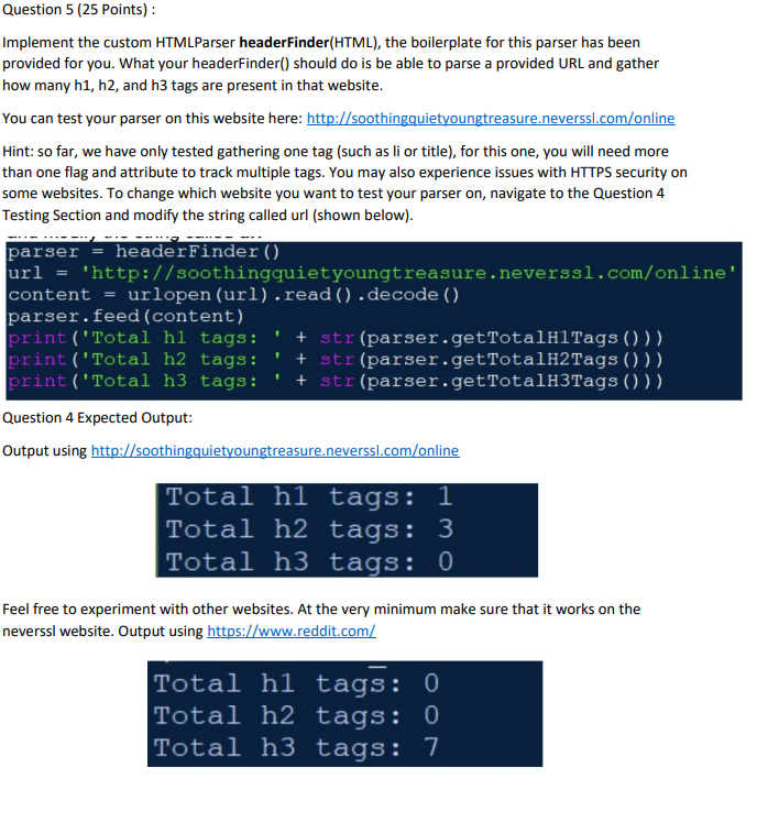 Solved Question 5 (25 Points) : Implement the custom | Chegg.com