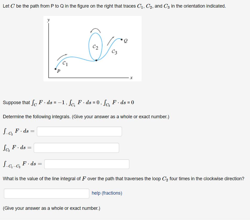 Solved Let C be the path from P to Q in the figure on the | Chegg.com Solved Let C be the path from P to Q in the figure on the | Chegg.com