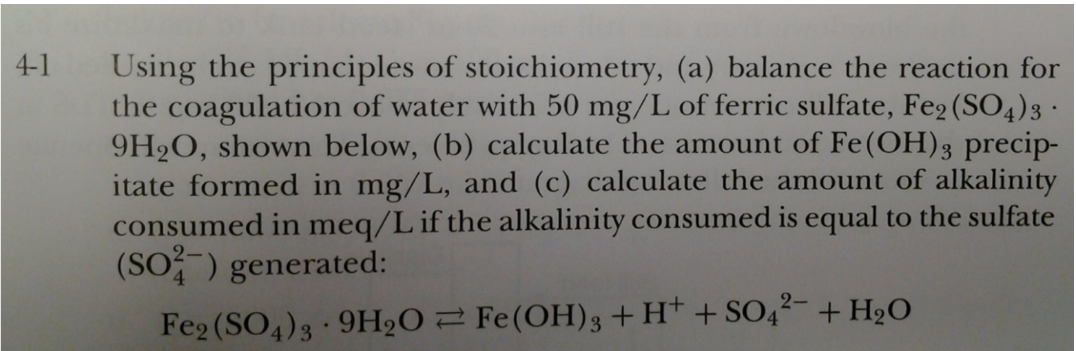 Solved 4-1 Using the principles of stoichiometry, (a) | Chegg.com