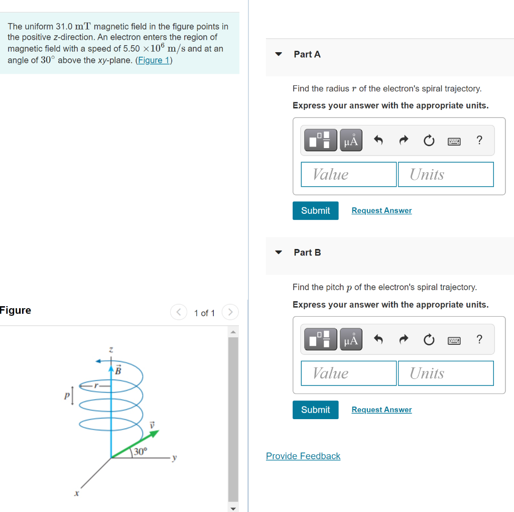 Solved The uniform 31.0 mT magnetic field in the figure | Chegg.com