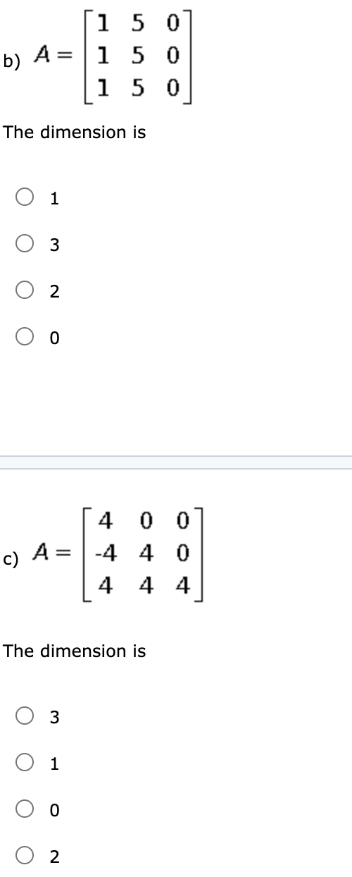 Solved Let TAR3-R3 be multiplication by A and find the | Chegg.com