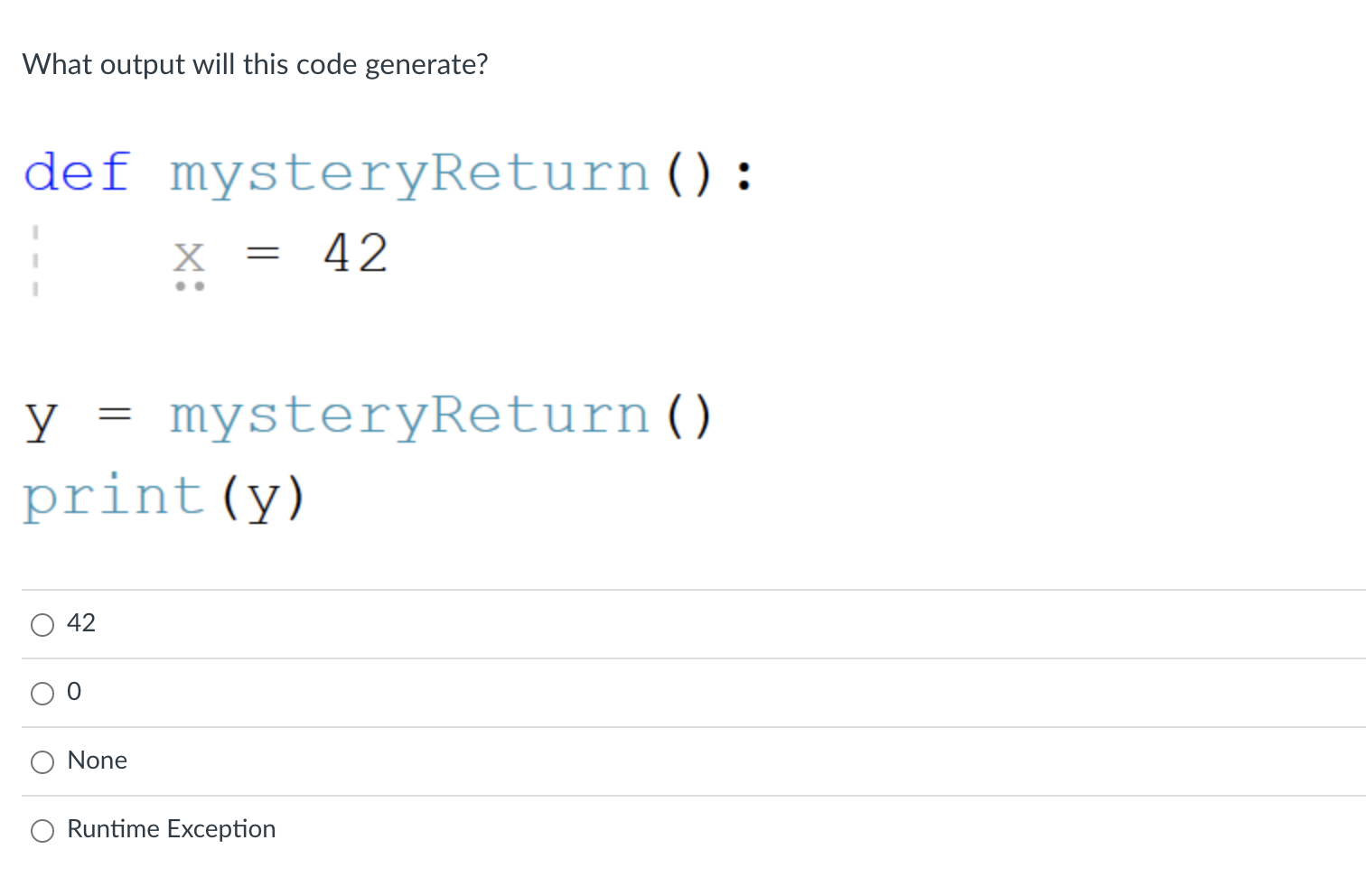 Solved What output will this code generate? def | Chegg.com